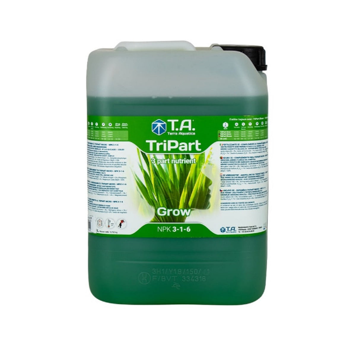 Terra Aquatica TriPart Grow 10L – Engrais pour légumes